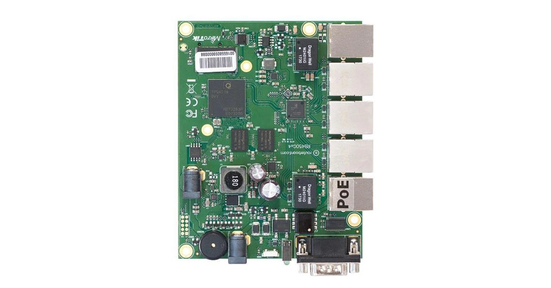 MIKROTIK RB450Gx4 RouterBOARD 450Gx4 with four core 716MHz Atheros CPU ...